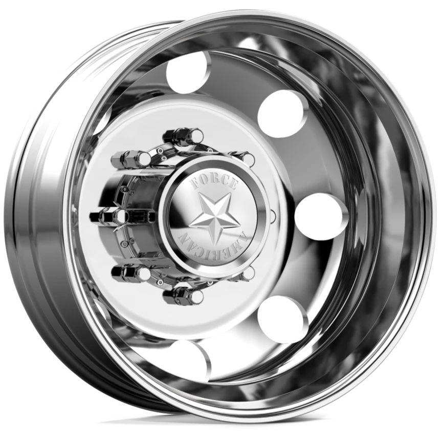 19.5" American Force Classic Polished 8 Lug Direct Bolt-On Dually Whee ...