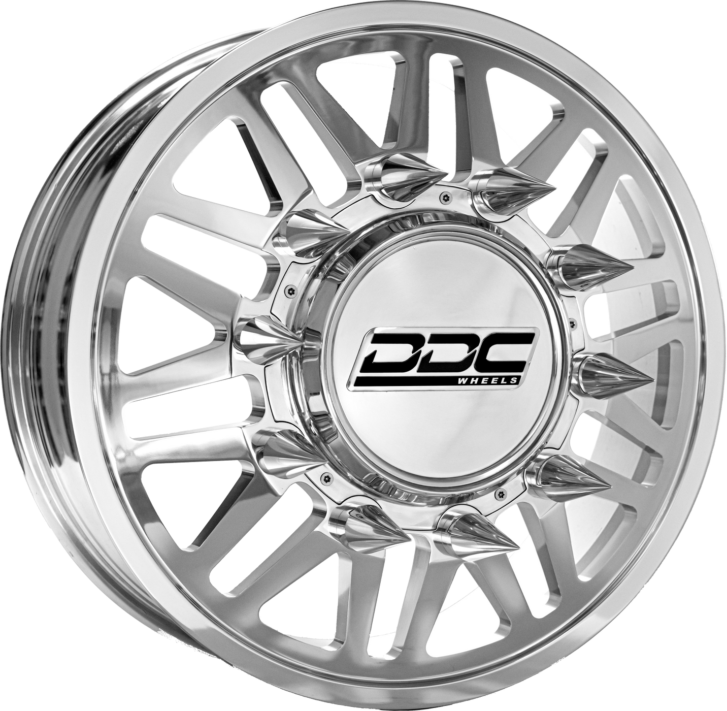 22" DDC Aftermath Polished Wheels — Dually Wheels Canada
