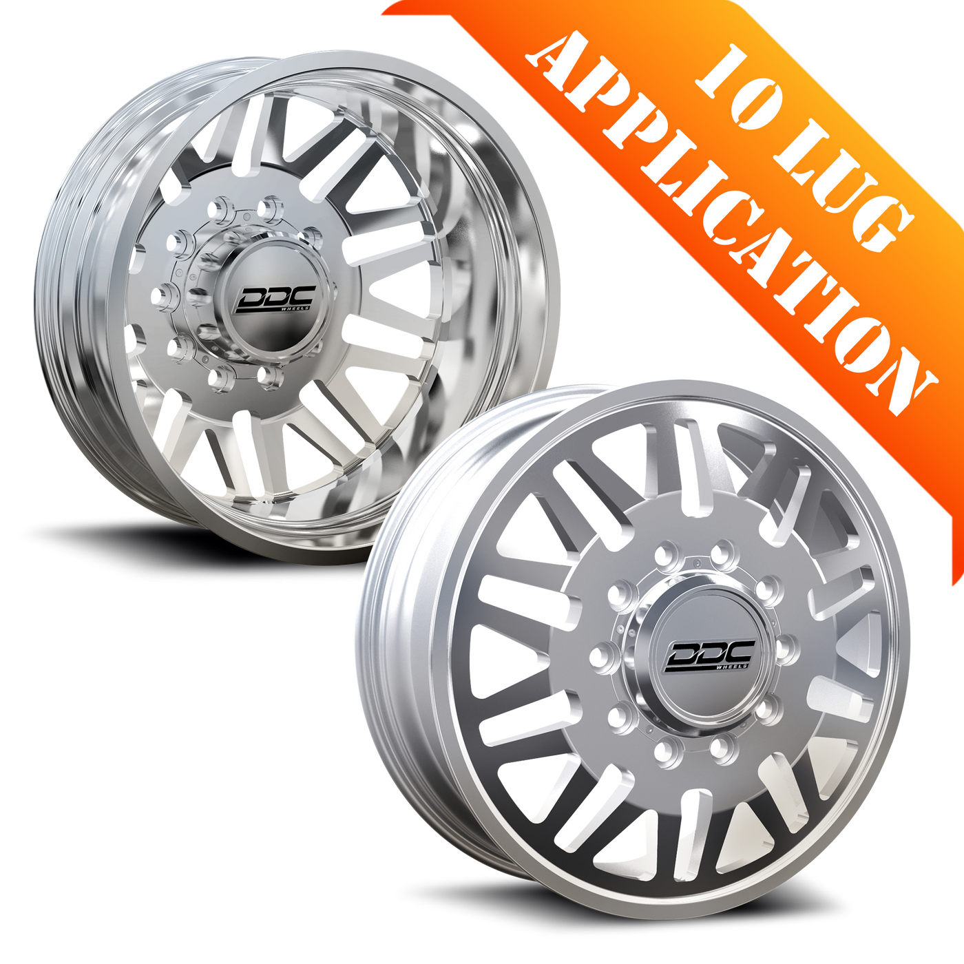 20" DDC Aftermath Polished Wheels — Dually Wheels Canada