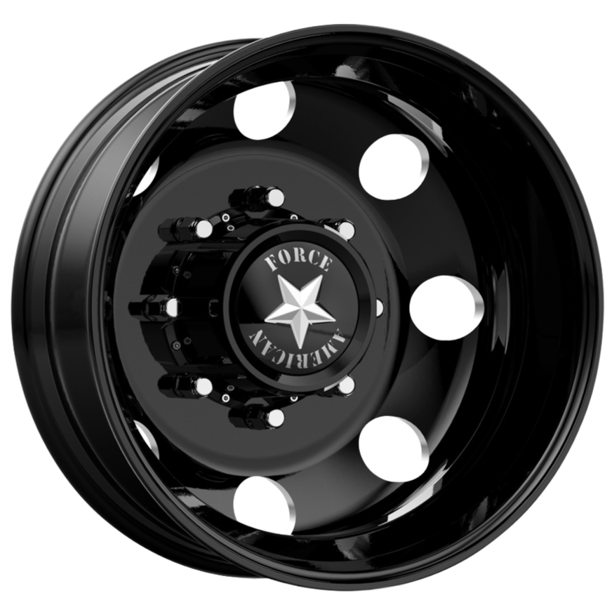 American Force Classic 19.5x6.75 Dually Wheels Gloss Black – Ford F-350 ...