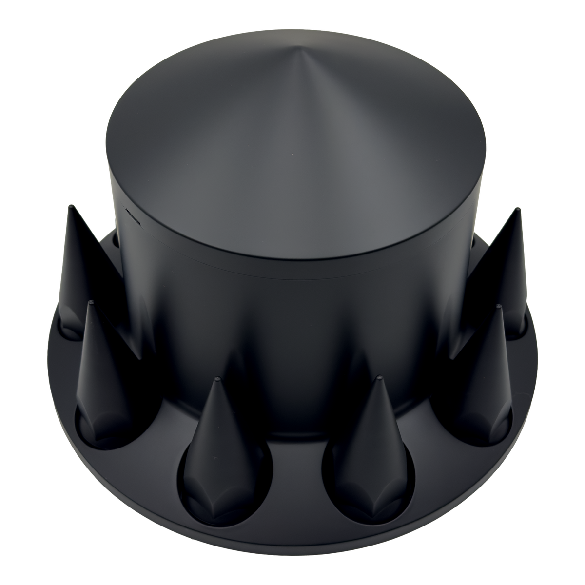 Set of 2 Rear Black Spike Centre Cap — Dually Wheels Canada
