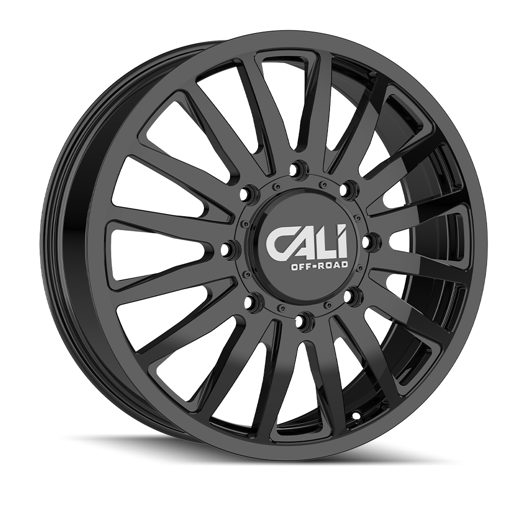 20" Cali Off-Road Summit 9110D Gloss Black Dually Wheel — Dually Wheels ...