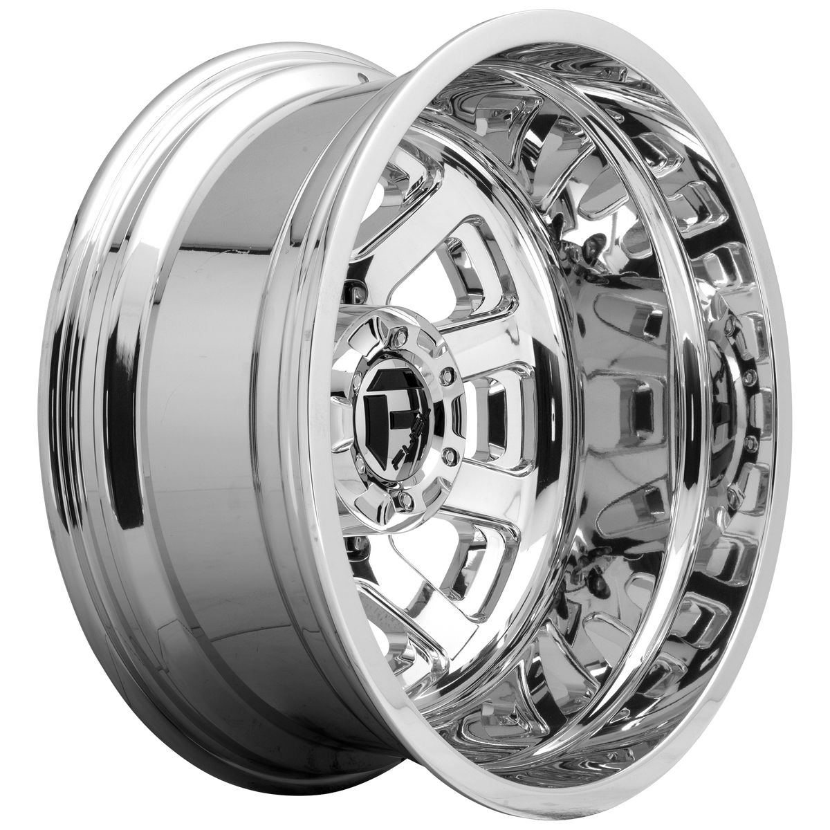24" Fuel Forged 8 Lug FF09 Polished Dually Wheels — Dually Wheels Canada