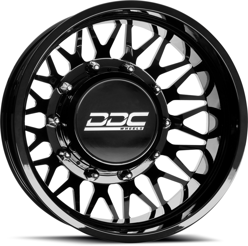 20" DDC The Mesh Forged Black/Milled Wheels — Dually Wheels Canada