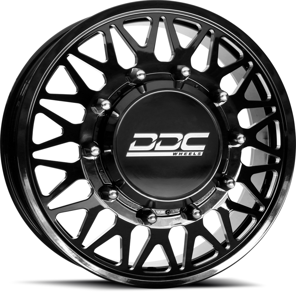 20" DDC The Mesh Forged Black/Milled Wheels — Dually Wheels Canada