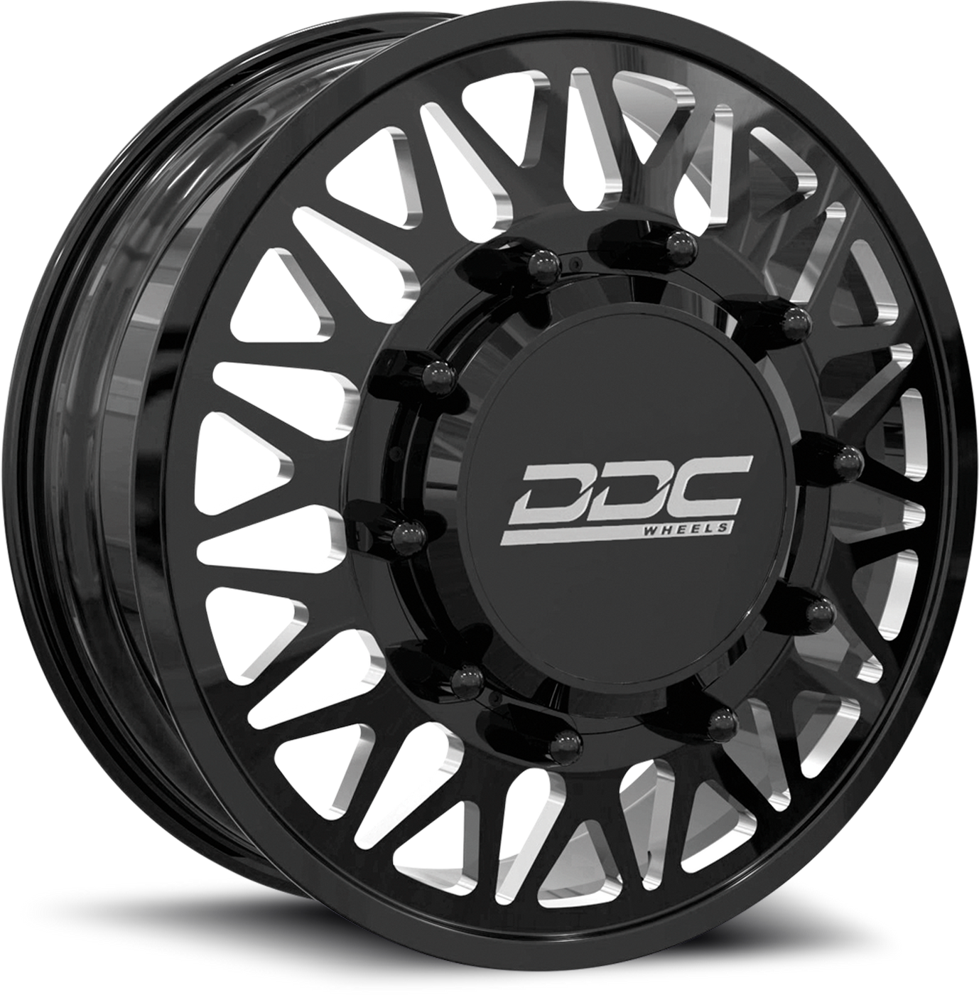 20" DDC The Mesh Forged Black/Milled Wheels — Dually Wheels Canada