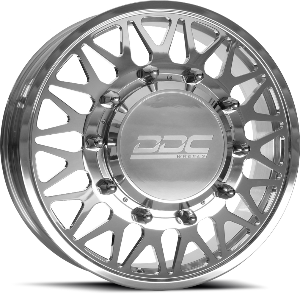 Roues DDC 22" The Mesh forgées et polies — Dually Wheels Canada