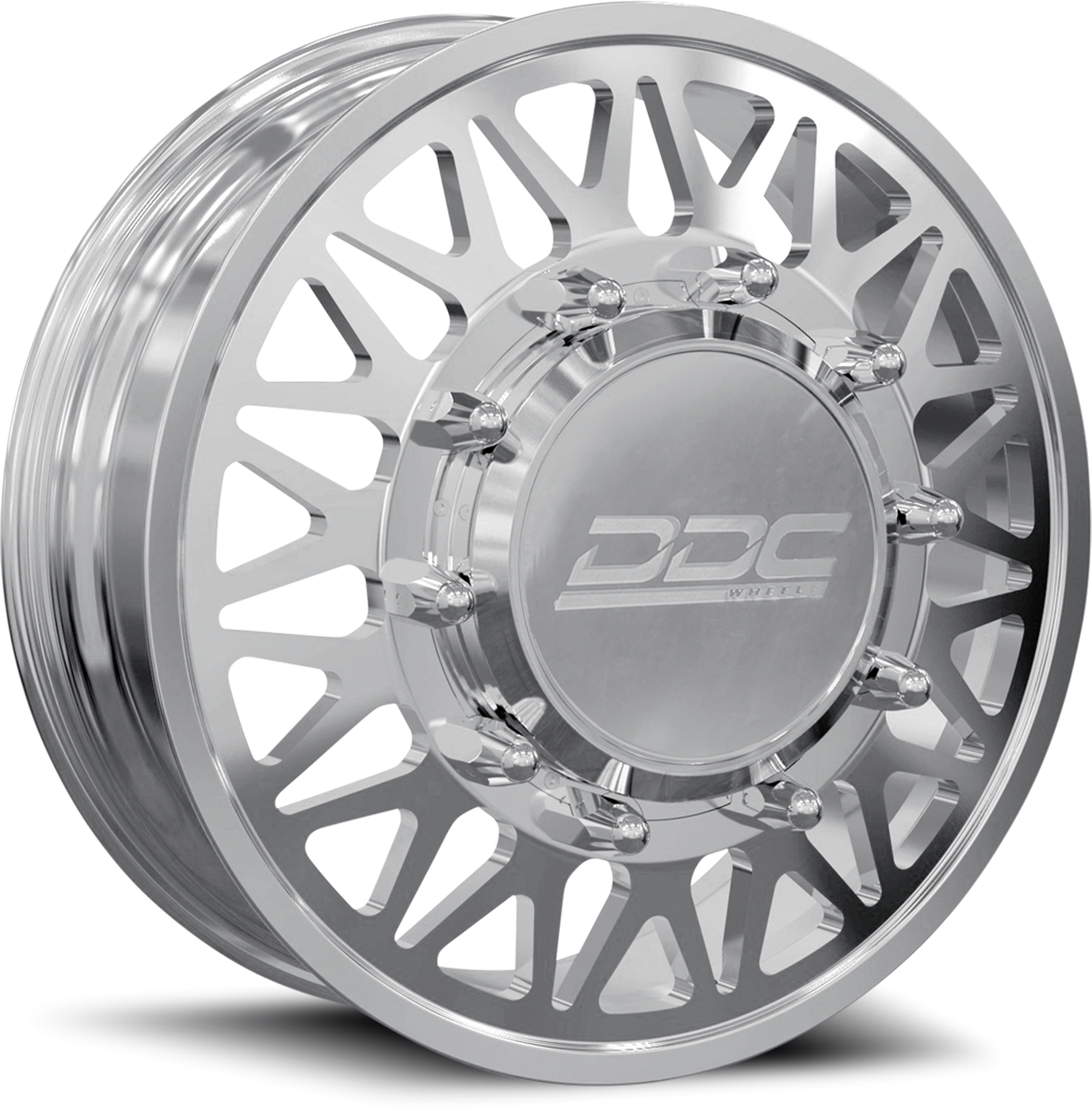 20" DDC The Mesh Forged Polished Wheels — Dually Wheels Canada