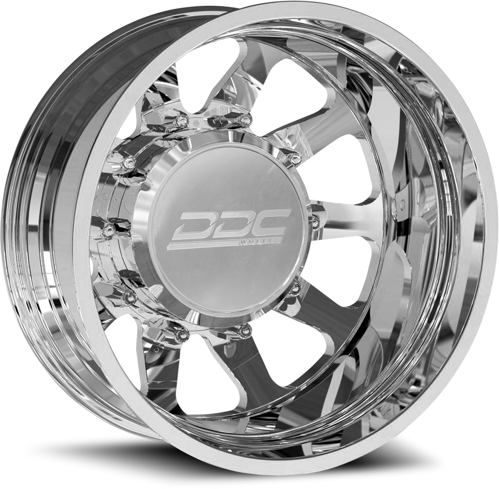 20" DDC The Ten Forged Polished Wheels — Dually Wheels Canada