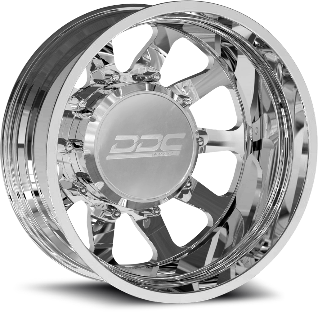 20" DDC The Ten Forged Polished Wheels — Dually Wheels Canada