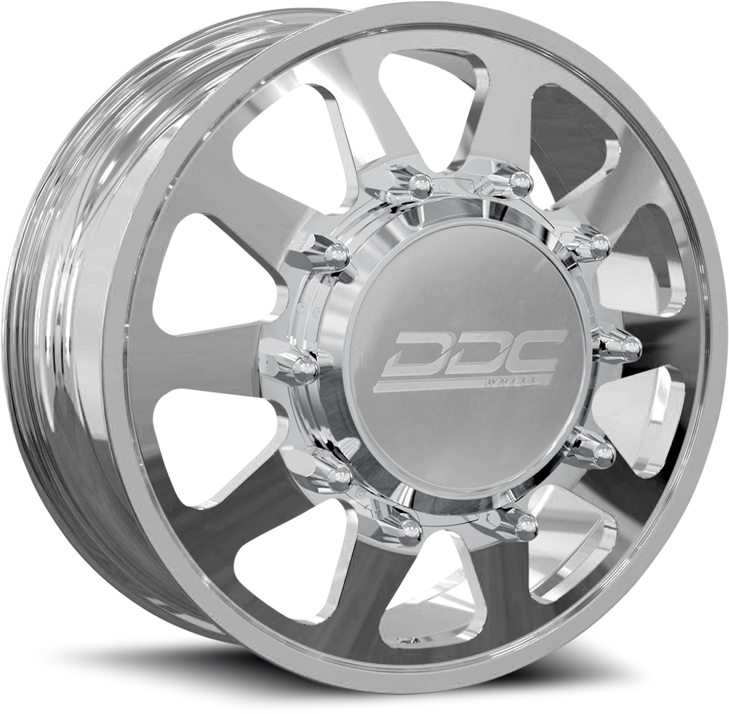20" DDC The Ten Forged Polished Wheels — Dually Wheels Canada