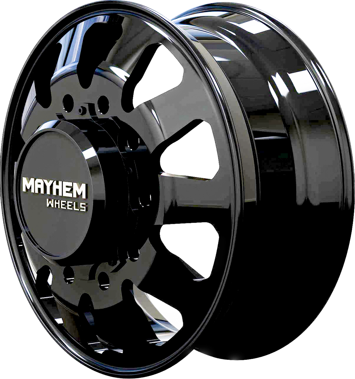 22" 8181 10x285 Mayhem Challenger Dually Wheels — Dually Wheels Canada
