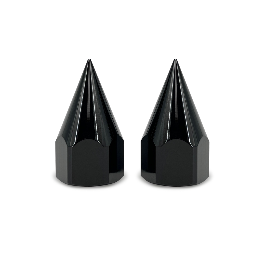 DDC Dually Forged Billet Spike Lug Covers Black — Dually Wheels Canada