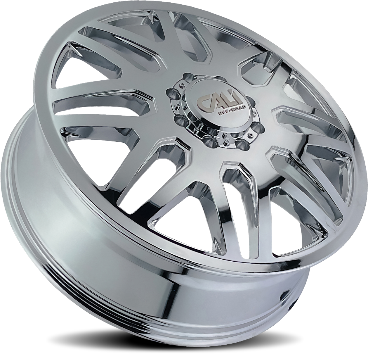 24" Cali Off-Road Invader 9115D Chrome Dually Wheels — Dually Wheels Canada
