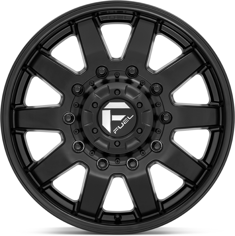 20" Fuel Maverick D436 10x225 Matte Black Dually Wheels — Dually Wheels ...