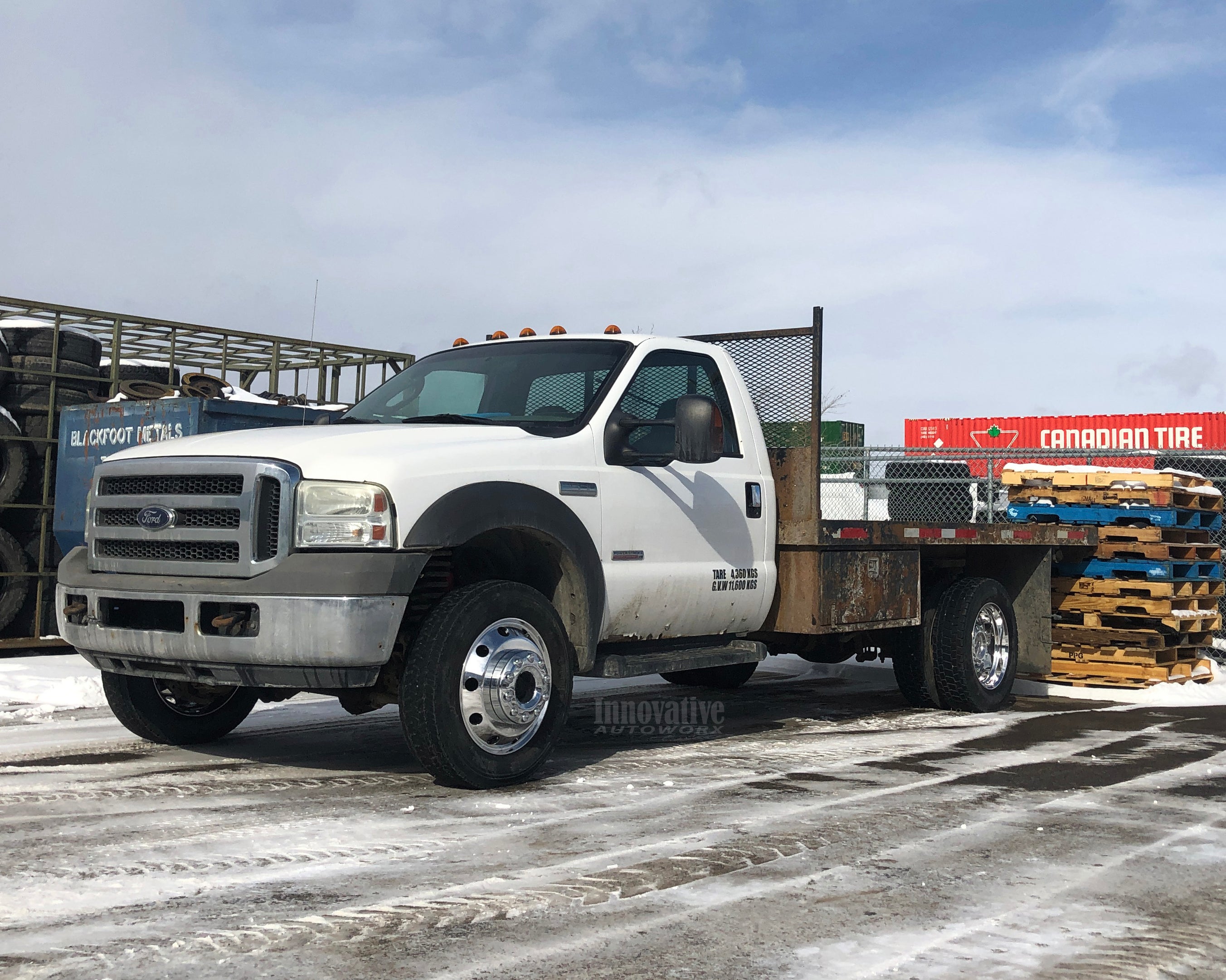 19.5" ATX AO200 10x225 Polished Dually Wheels — Dually Wheels Canada