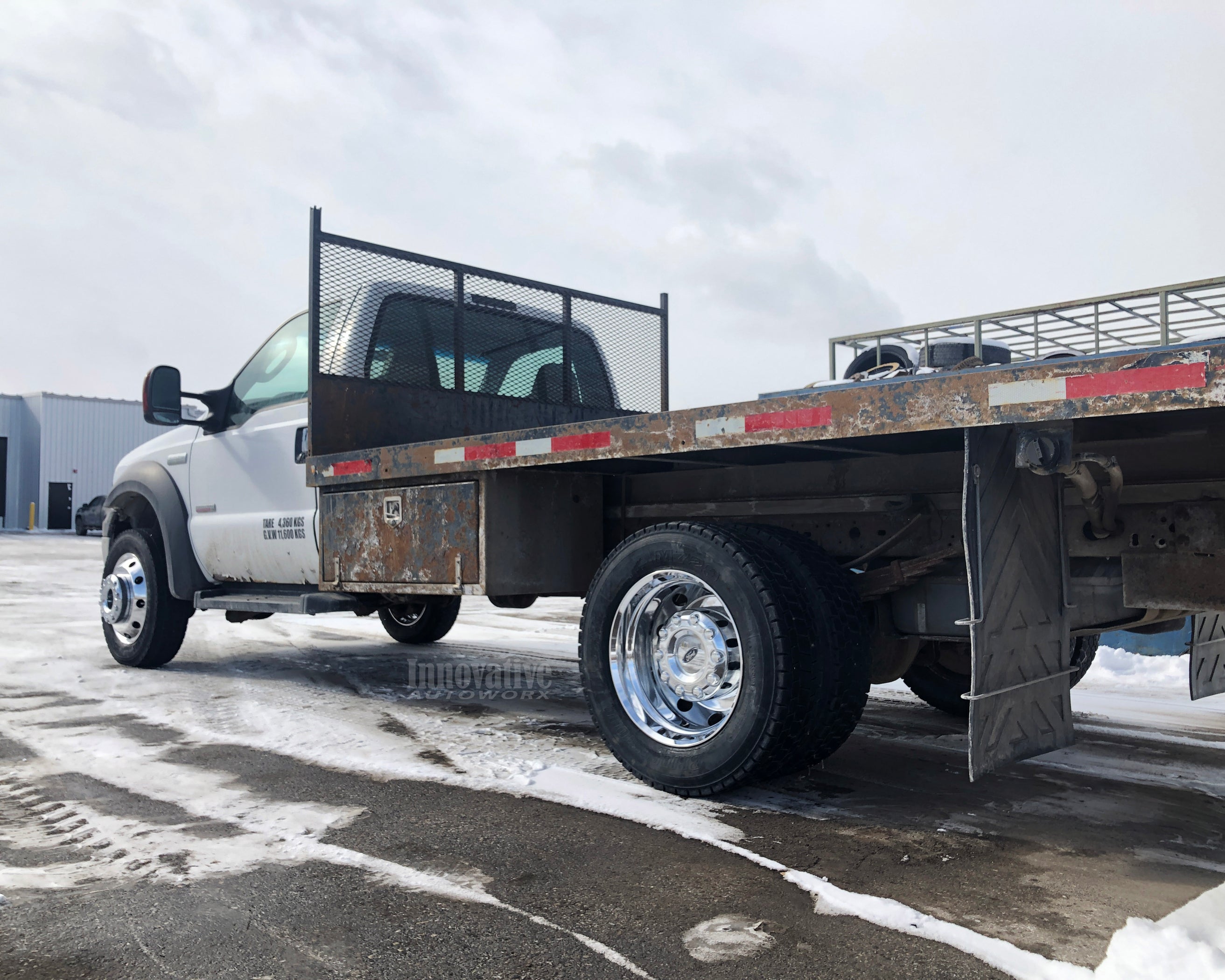 19.5" ATX AO200 10x225 Polished Dually Wheels — Dually Wheels Canada