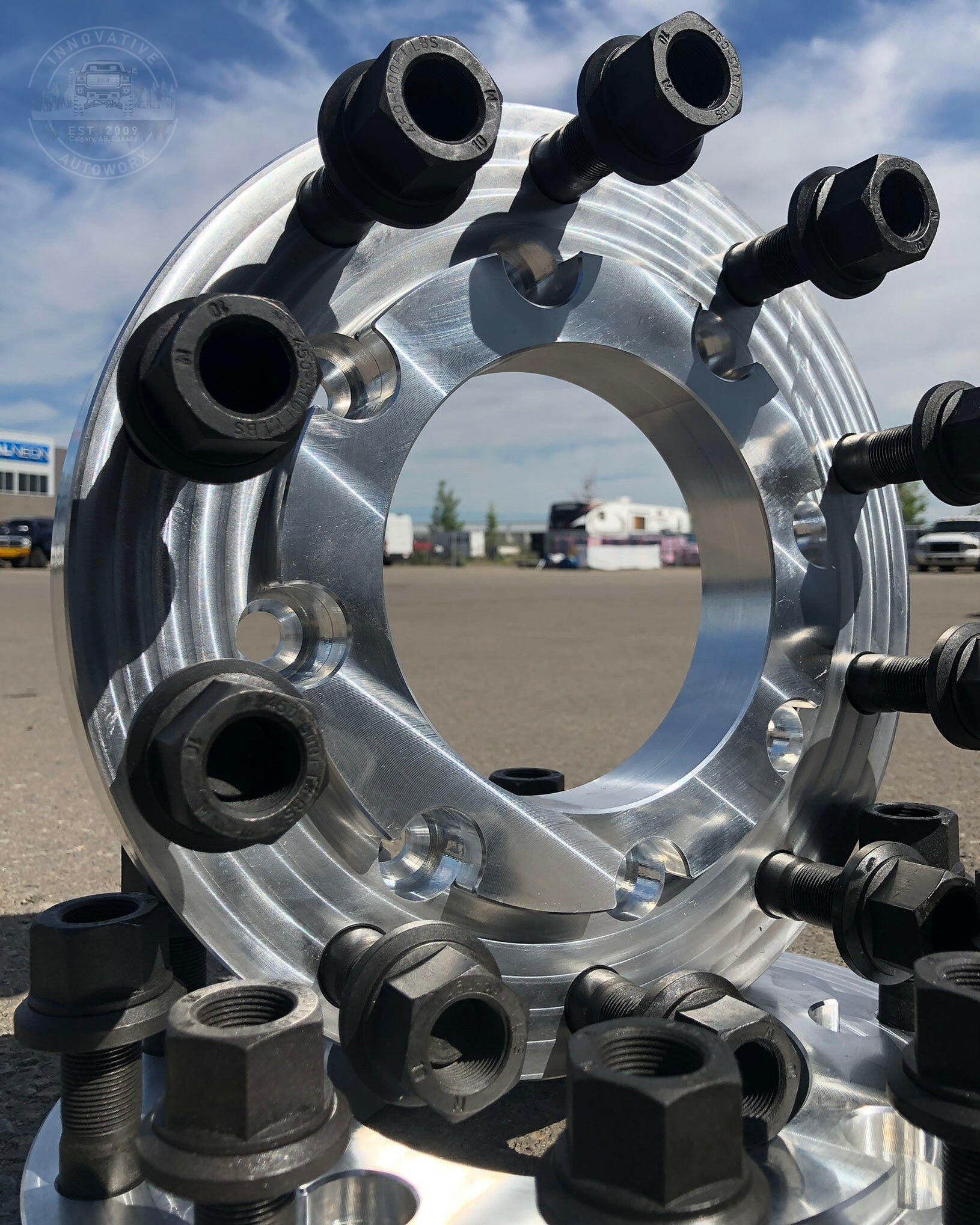 8-to-10 Lug Billet Aluminum Dually Wheel Adapters — Dually Wheels Canada