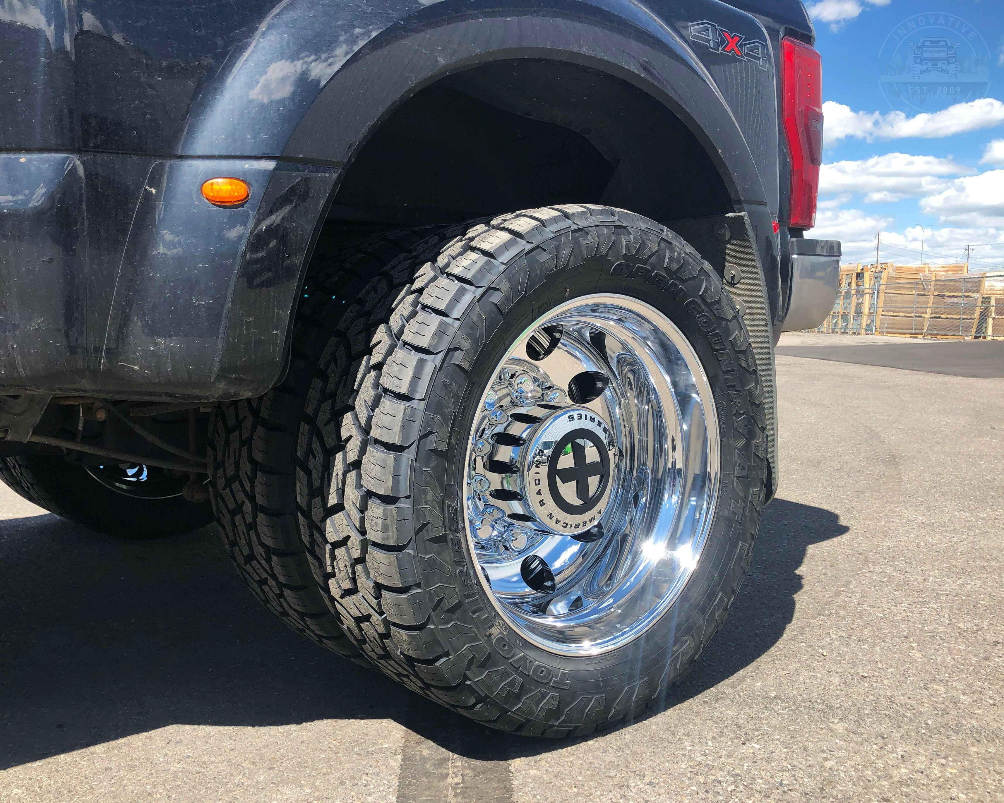 22"/22.5" ATX AO200 Polished Dually Wheels — Dually Wheels Canada