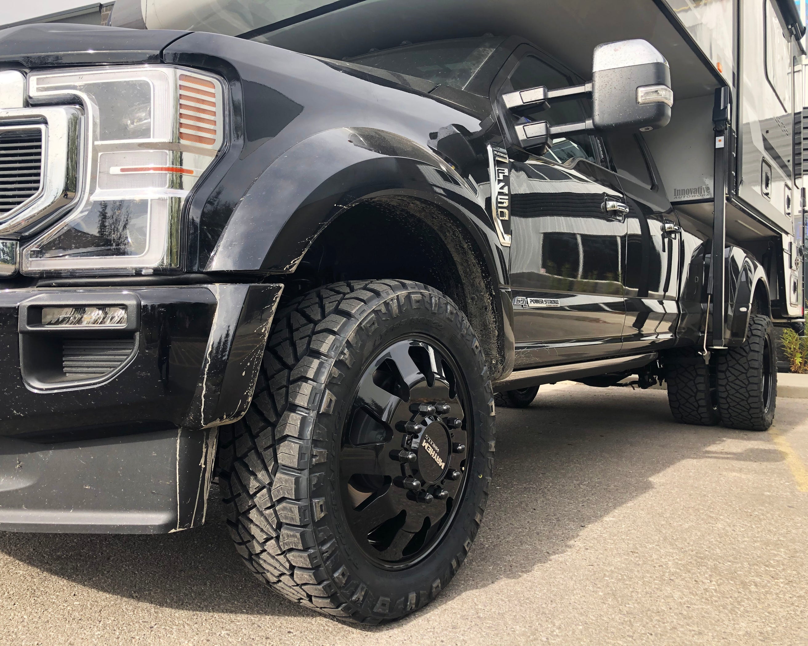 22" Mayhem Challenger 8181 Gloss Black Dually Wheels — Dually Wheels Canada