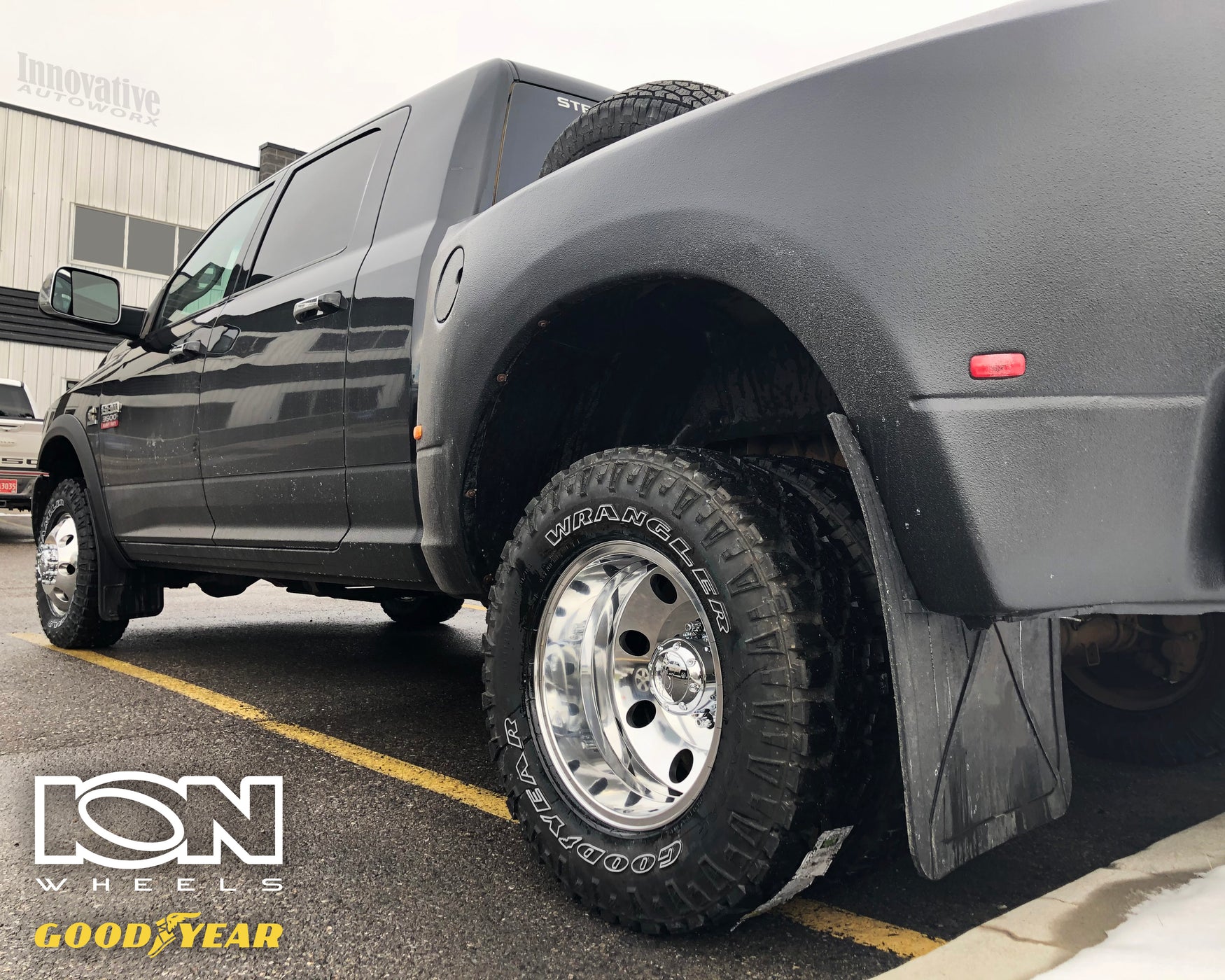 17" Ion 167 Polished Dually Wheels - Sleek & Durable Truck Rims ...