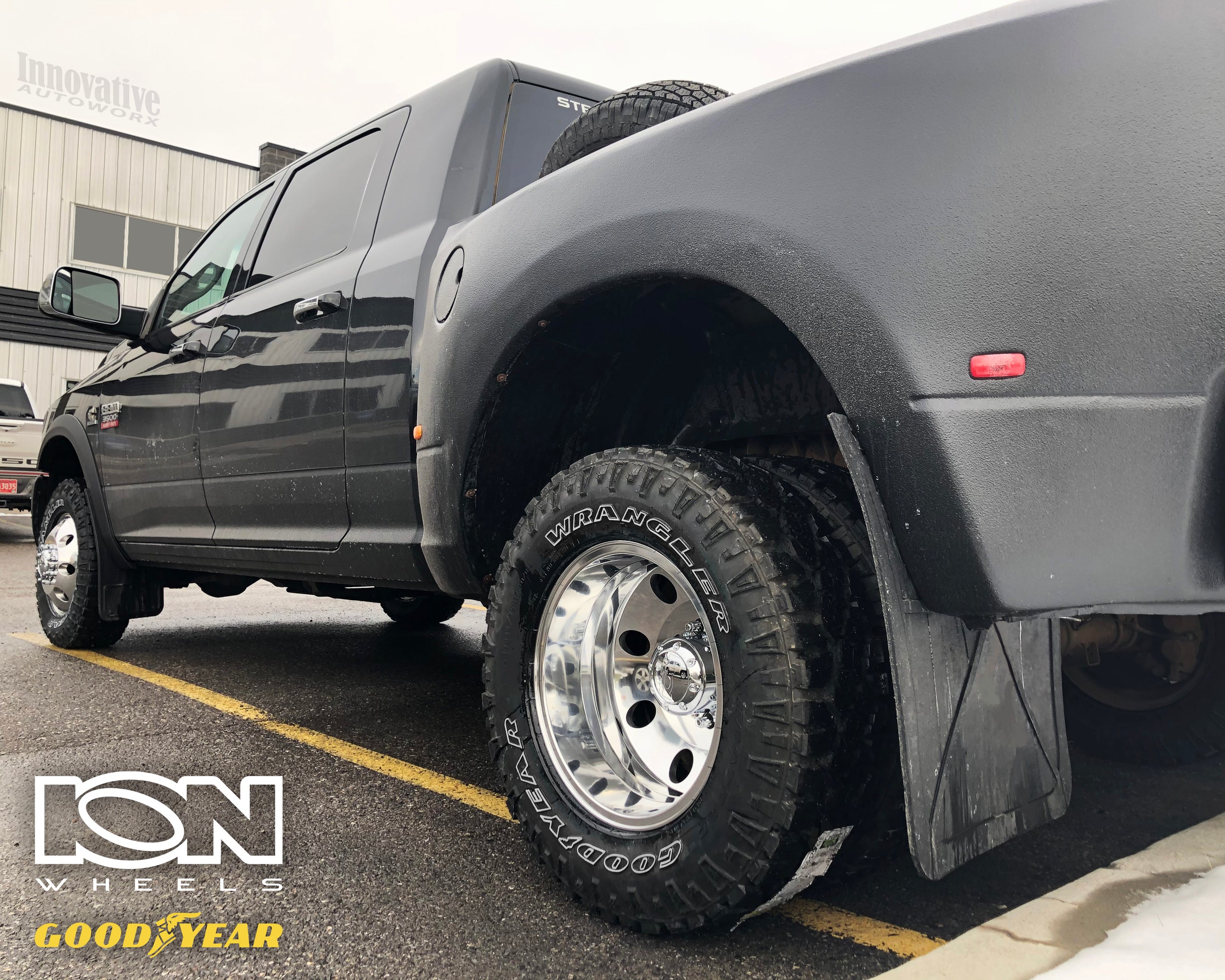 17" Ion 167 Polished Dually Wheels - Sleek & Durable Truck Rims ...