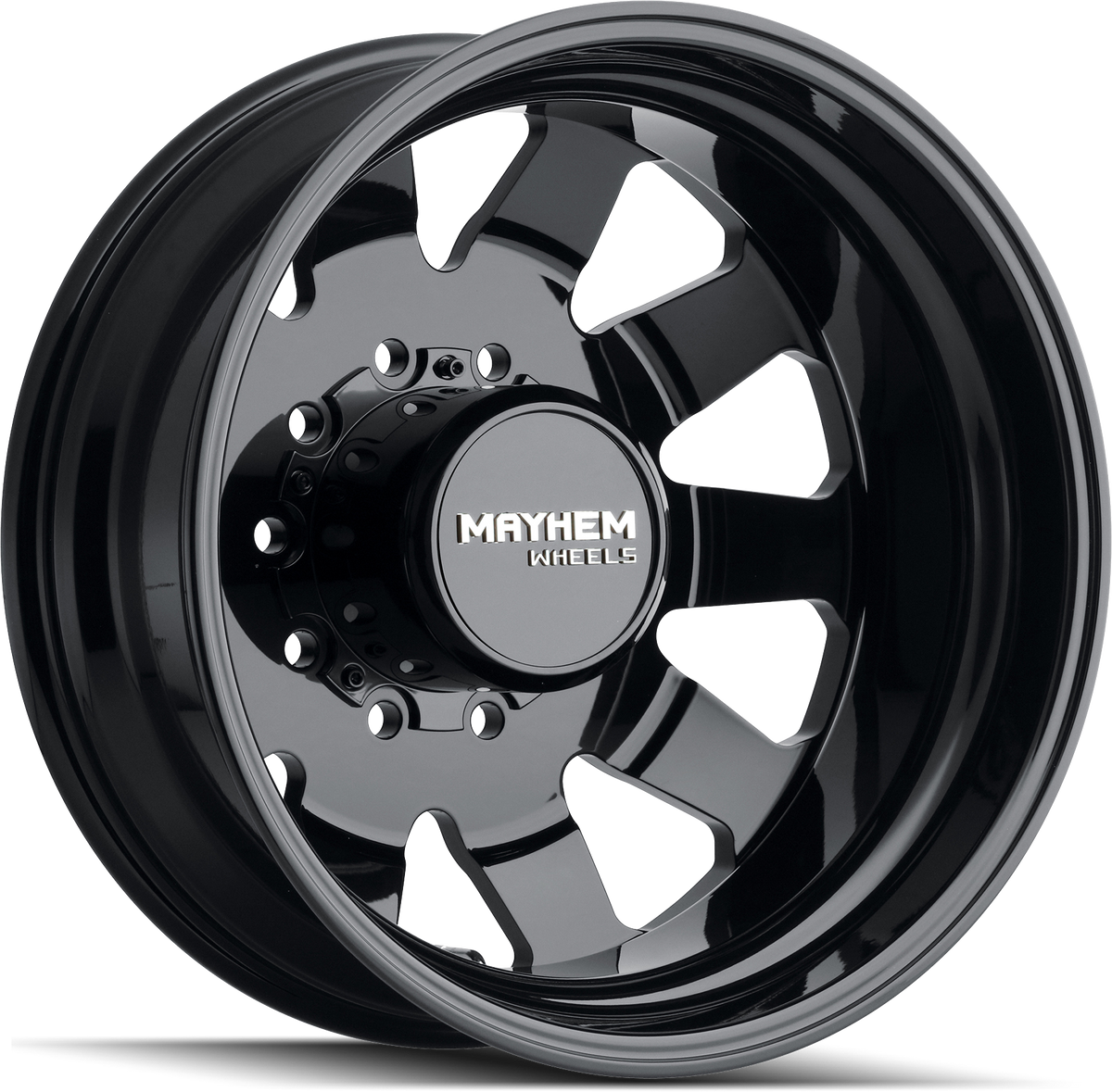 22" Mayhem Challenger 8181 Gloss Black Dually Wheels — Dually Wheels Canada
