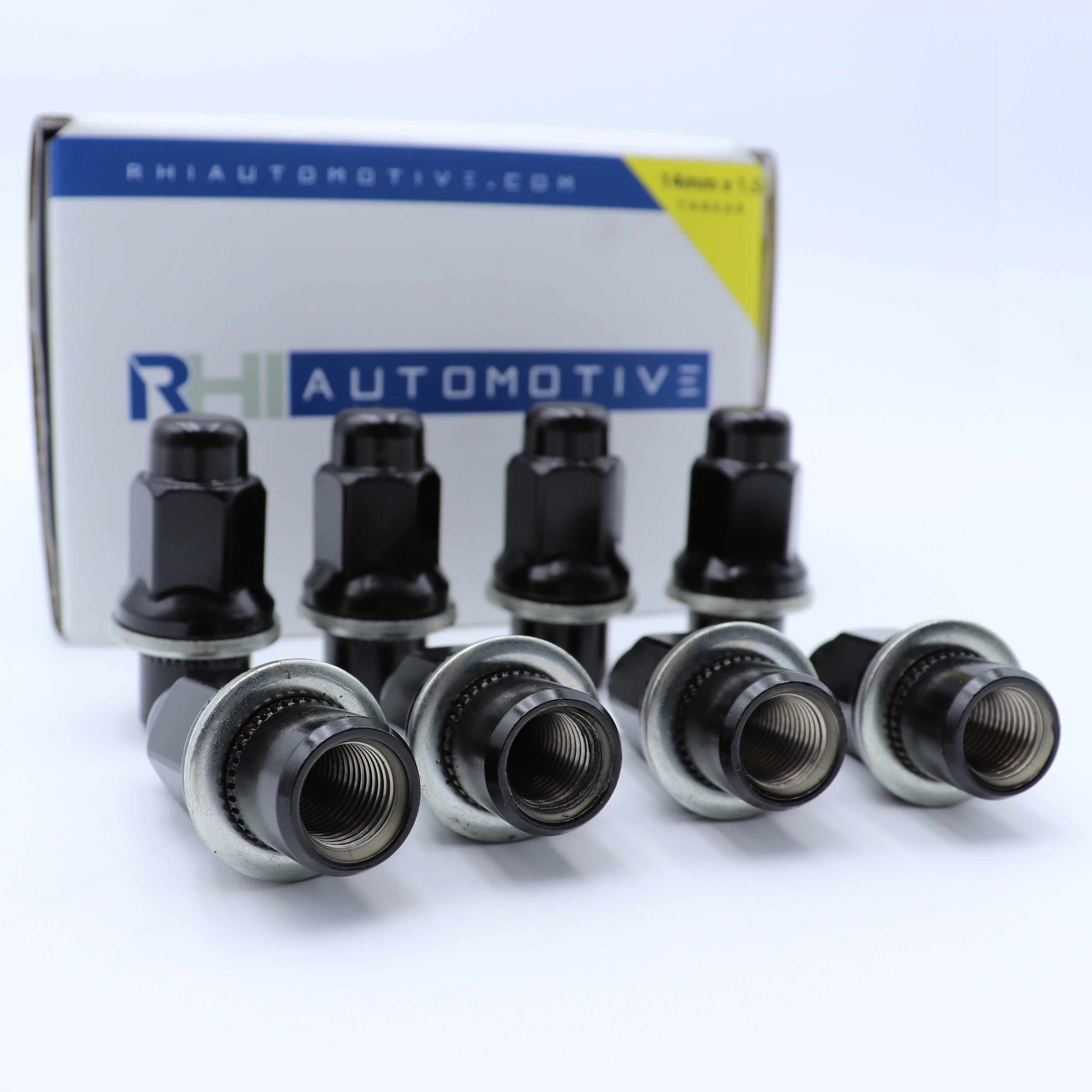 32pc Black 14x1.5 Dually Shank Lug Nut Kit — Dually Wheels Canada