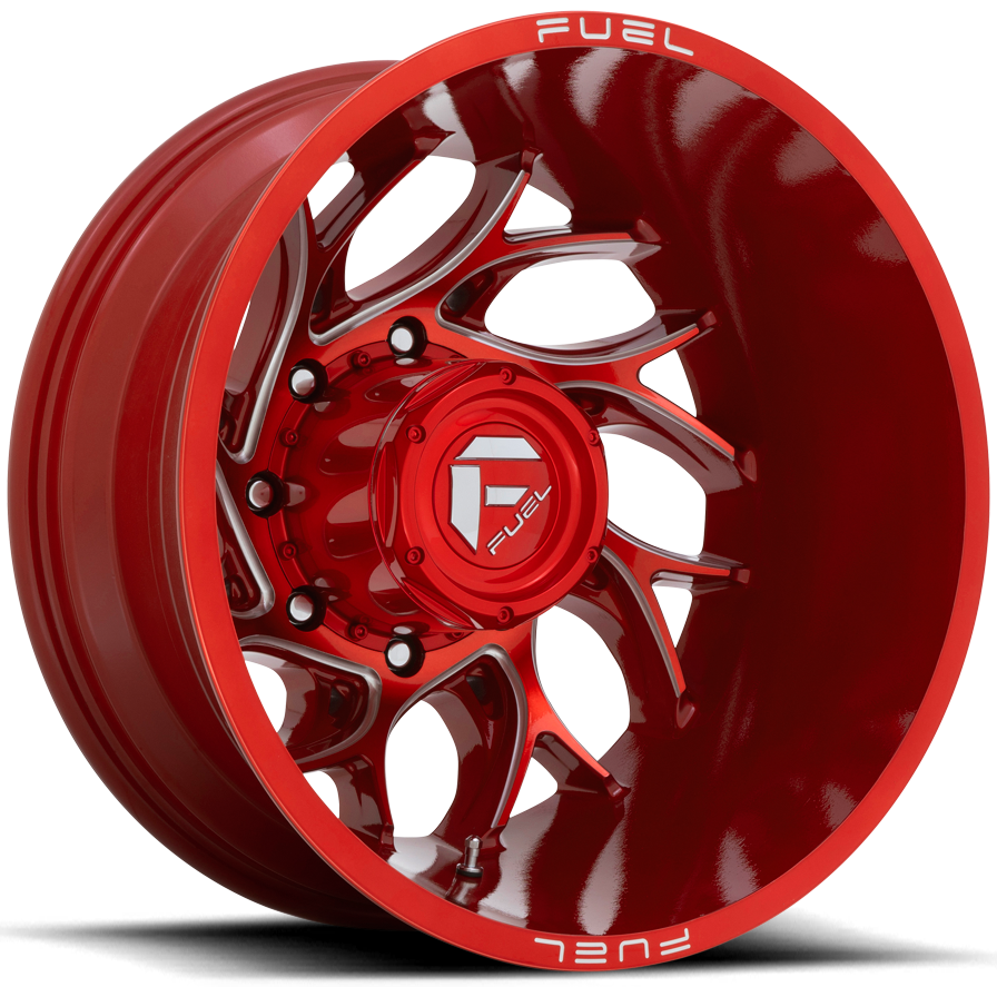 20" Fuel Runner D742 Candy Red Dually Wheels — Dually Wheels Canada