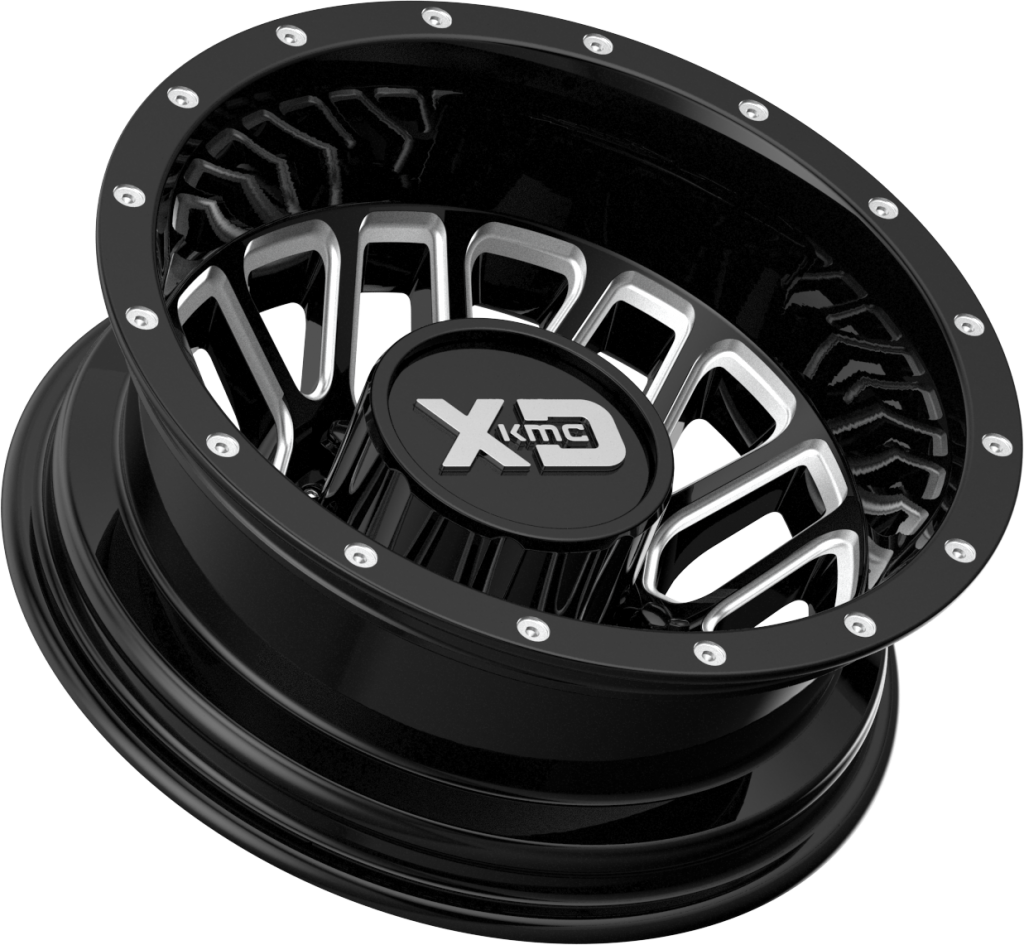 20" XD Grenade XD843 Black Milled Wheels - Rugged & Stylish Dually ...