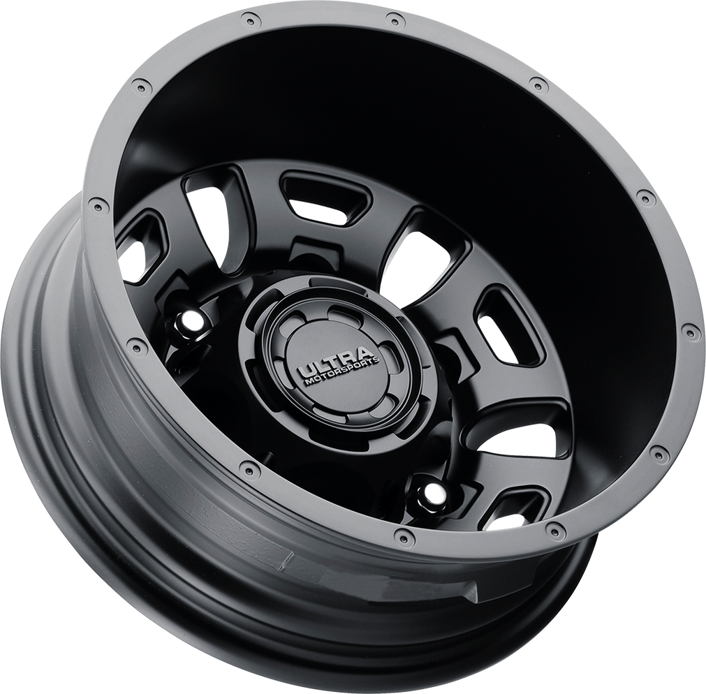 16" Ultra Motorsports 003 Hunter Satin Black Dually Wheels — Dually ...