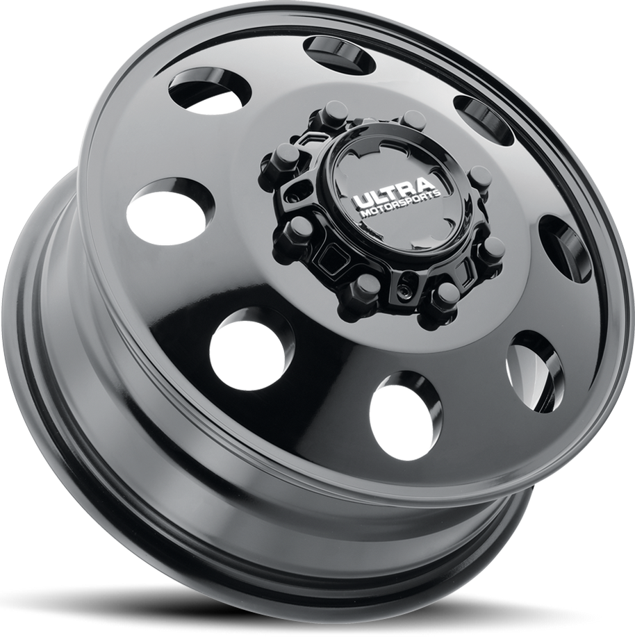 16" Ultra Motorsports 002 Modular Gloss Black Dually Wheels — Dually ...