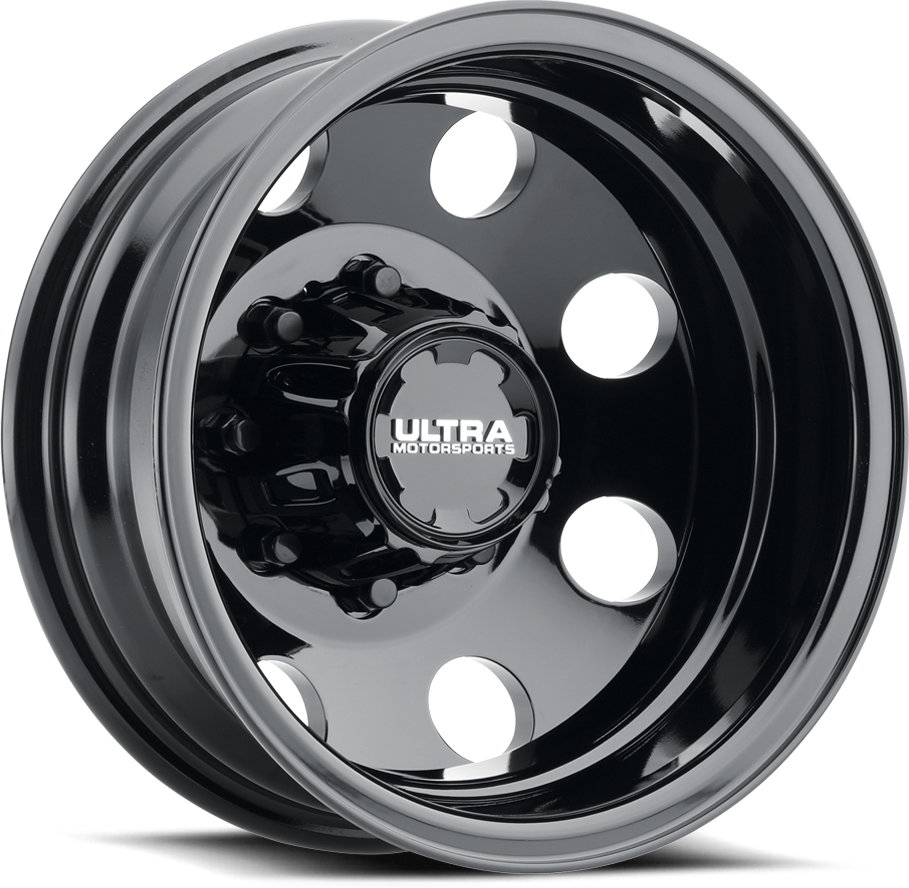 16" Ultra Motorsports 002 Modular Gloss Black Dually Wheels — Dually ...