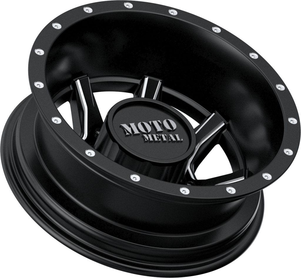 17" Moto Metal MO995 Black/Milled Dually Wheels — Dually Wheels Canada